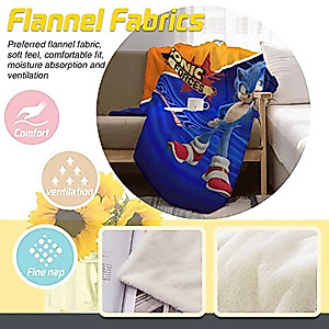 Feinstein Cartoon Blankets Super Soft Throw Blanket Air Conditioner Blanket Warm Cozy Flannel Blanket for Couch Bed Sofa Car 50x40'',Black 3