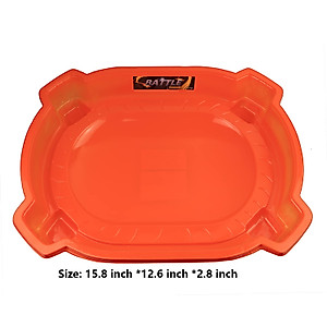 Aimoly Stadium Battle Arena for Beyblade Burst Battling Tops Game (Yellow)