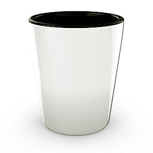 Novelty Shot Glasses Every Kid Is One Caring Adult Away From Being a Success Story 1.5 Ounce Shot Glass by Vitazi Kitchenware, White With Black Interior - Gift for Teachers (2-Pack)