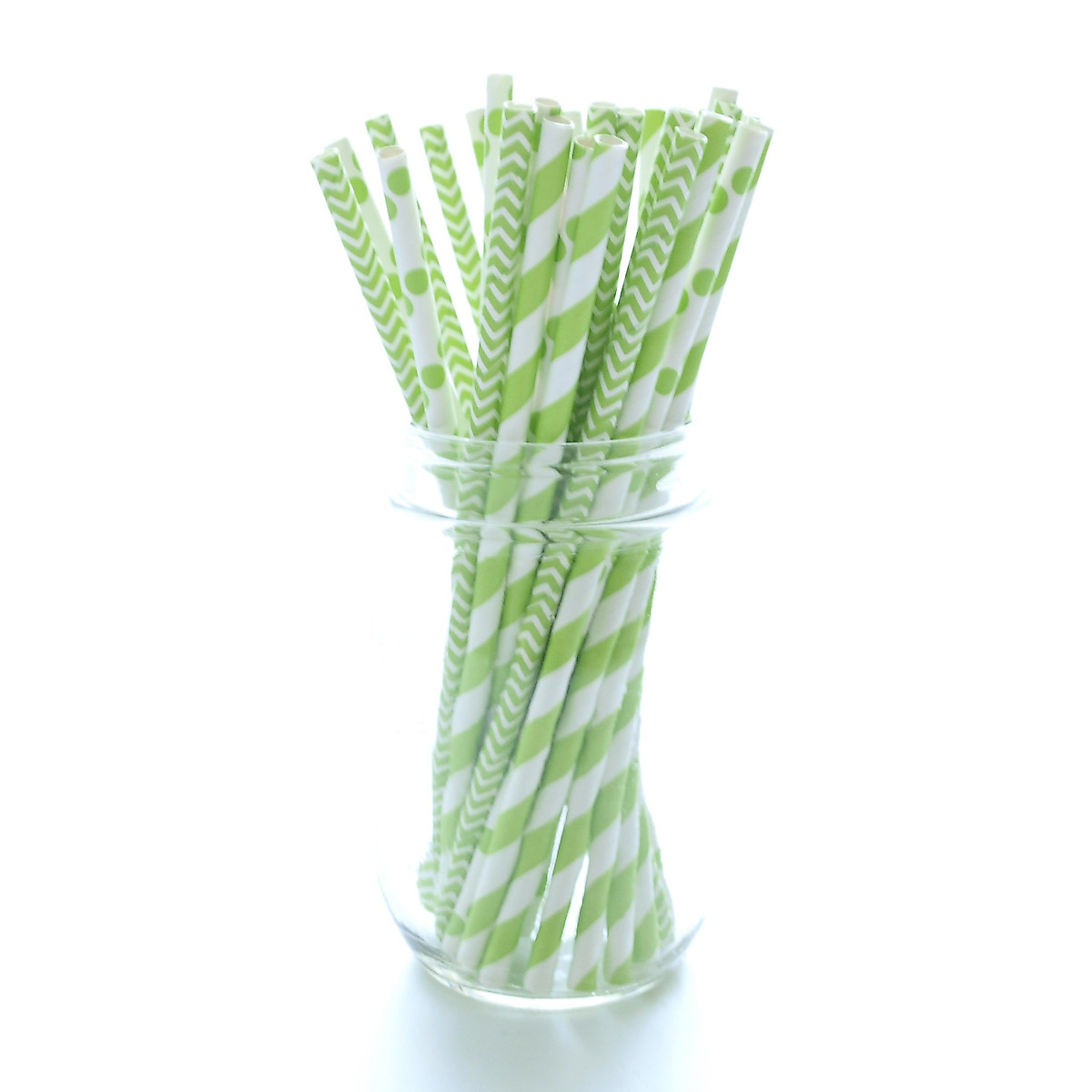 St. Patrick’s Day Straws (25 pack), Green Drinking Straws, Saint Pattys Day Leprechaun Party Supplies Straws - March Irish Clover Shamrock Spring