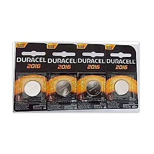 Duracell DL2016 CR2016 DL2016B Coin Type 3 Volt Lithium Battery 4 Pack Security Devices Ect…