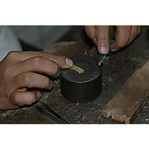 Discoveries Egyptian Imports Made in Egypt - Personalized Sterling Silver Cartouche Necklace Bundle - 1-Sided Solid Style Pendant with Hieroglyphs and 18" Chain - Handmade in Egypt Size: Large