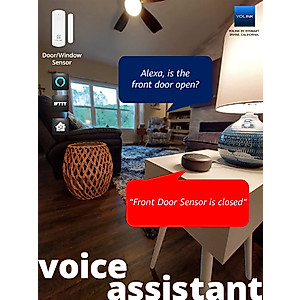 Smart Window Door Sensor, YoLink 1/4 Mile Long Range Wireless Door Sensor Works with Alexa IFTTT, Smartphone Monitoring App Alerts Open Reminder, Alexa, IFTTT, Home Assistant, YoLink Hub Required