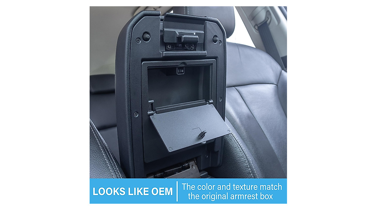 Toyota Tacoma Hidden Console Organizer - Press to Open Storage