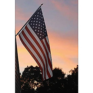 TNS This 3x5 FT Outdoor Embroidered American Flag is the Most Durable, Luxury Embroidered Star with Brightly Colored Brass Grommets…