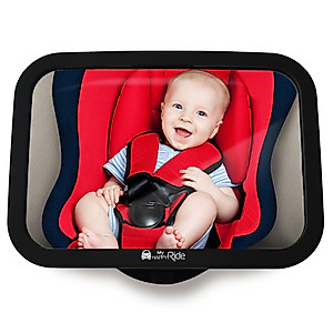 Baby Car Mirror - Shatterproof Car Rearview Mirror to see Child/Infant in Baby Seat, Safety Mirror, Easy Installation