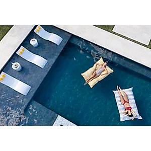 Ledge Lounger Affinity Side Table - in Pool Side Table for Pool Ledges up to 16” inches deep - Indoor - Outdoor All Weather Side Table for Porch, Patio, Garden, Backyard, Pool and Beach (Cloud)