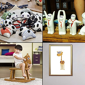 Decora 1000 Pieces 8mm Round Wiggly Googly Eyes with Self-adhesive for Scrapbooking and Crafts