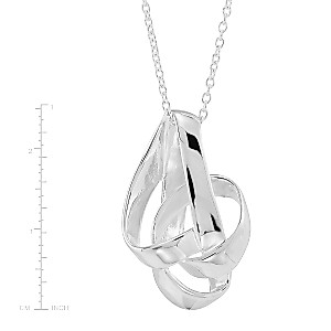 Silpada 'Tied Up' Pendant Necklace in Sterling Silver, 16" + 2"