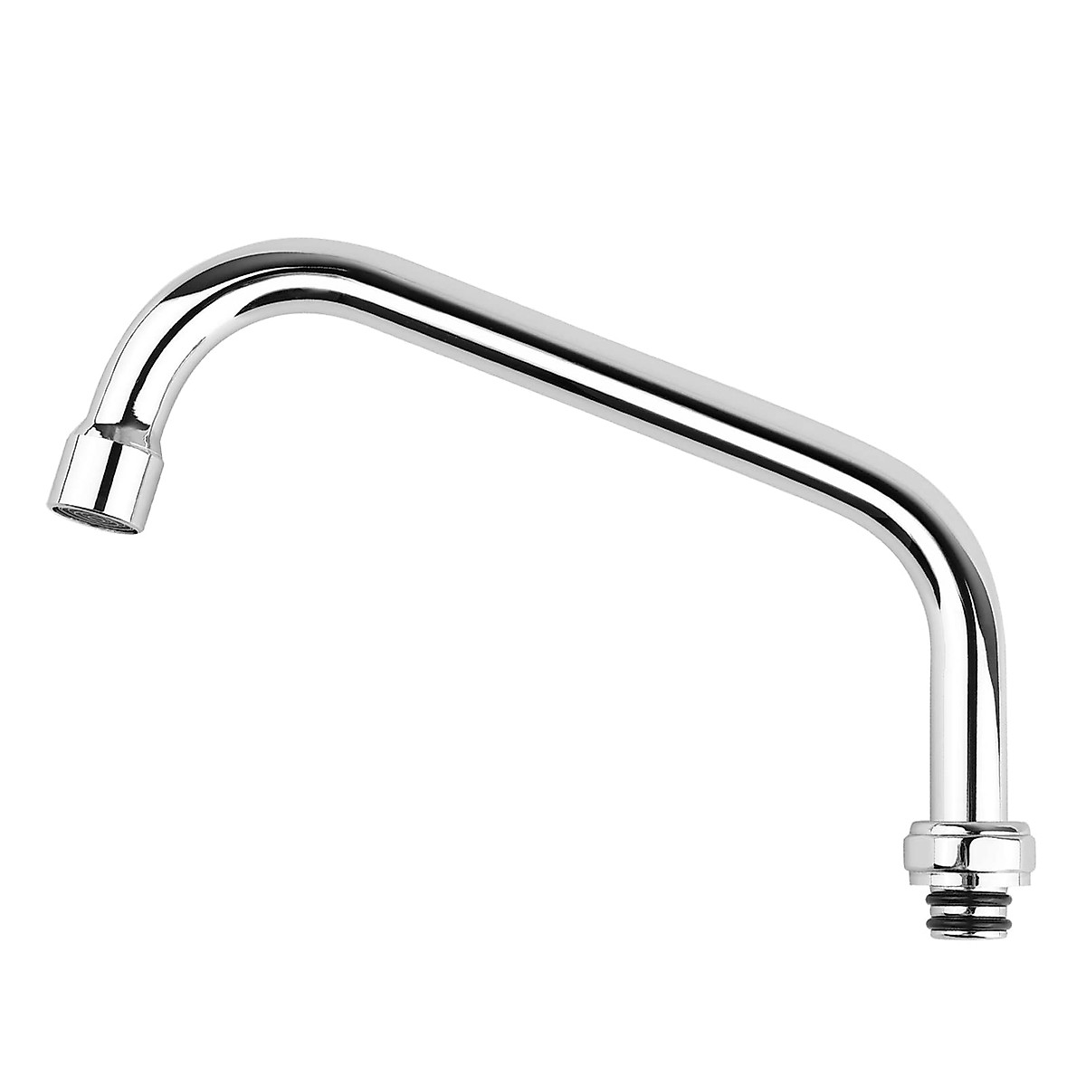 NETISR Swivel Faucet Spout for Commercial Faucet Only, Faucet Replacement Parts Krowne Faucet Parts, Brushed Nickel, 8 inches