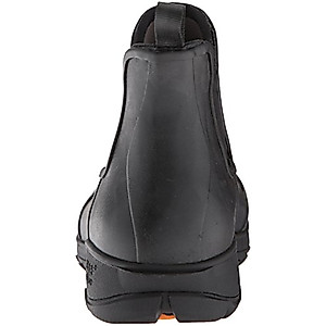 Bogs Men's Sauvie Slip On Low Height Chukka Waterproof Rain Boot, Black, 12