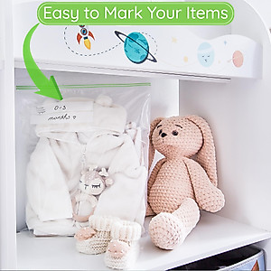 2 Gallon Ziplock Bags 25 Count Resealable Extra Strong and Leak Proof With Double Ziplock Perfect Freezer Bags for Berries Fruit and Food Great 2 Gallon Storage Bags