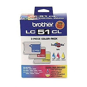 BRTLC513PKS - Brother LC513PKS Tri-Color Ink Cartridge