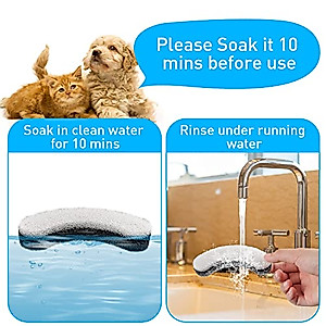 NPET Pet Water Fountain Filters for WF050 & WF100 Cat Fountain(4pcs)