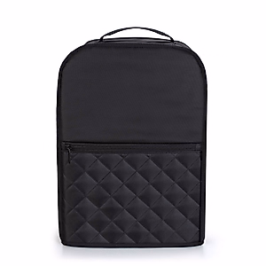 Luxja Food Processor Cover for Cuisinart and Hamilton Beach 10-14 Cup Processor, Food Processor Dust Cover with Accessories Pockets, Black