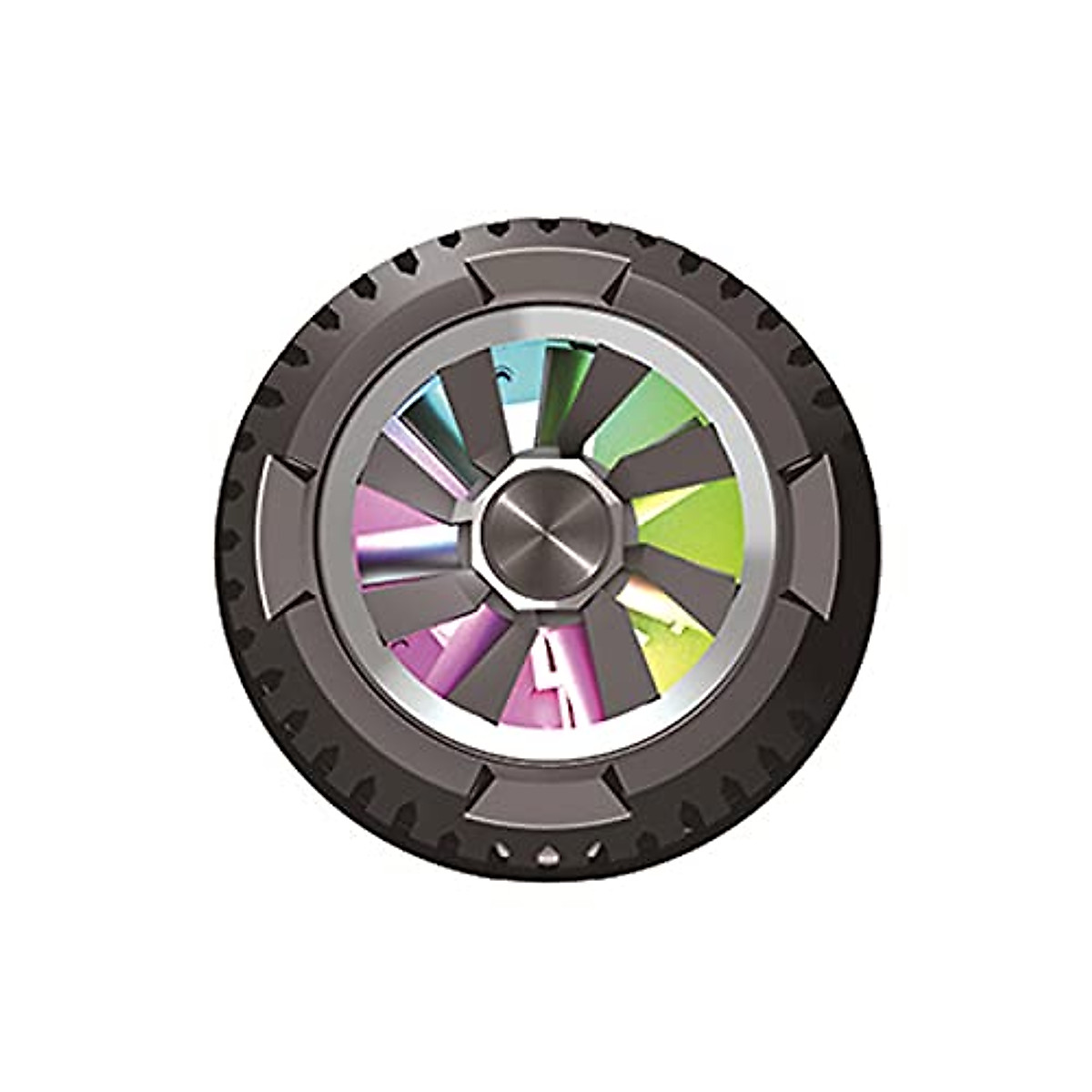 OCUhome Phone Cooler, Semi-Conductor Phone Radiator, Gamepad Cooling Fan Mute Operation Adjustable ABS Magnetic Phone Cooler for Gaming Phone Black