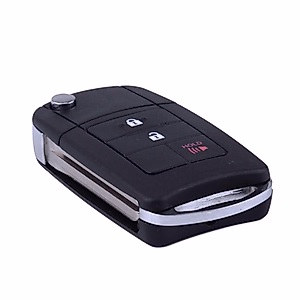 beler 3 Buttons Remodel Remote Flip Folding Key Shell Case Cover Fit For Toyota RAV4