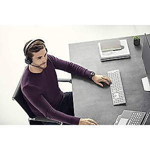Jabra Evolve2 65 Wireless Bluetooth Headset Stereo UC - USB Blue Tooth Dongle, Compatible with Zoom, Webex, Smartphones, Tablets, PC/MAC, 26599-989-999 (Black), Global Teck Gold Support Plan Included