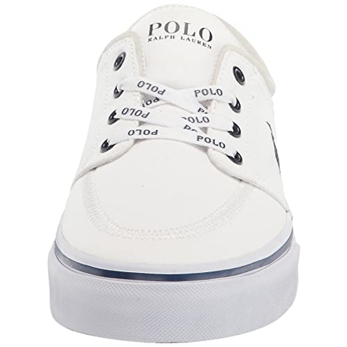 POLO RALPH LAUREN Men's Faxon X Sneaker, White/Newport Navy Pp, 11 M US
