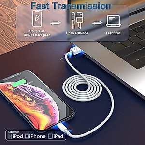 iPhone Charger, [Apple MFi Certified] 2Pack 3.3FT USB to Lightning Cable Power Fast Charging Data Sync Transfer Cord Compatible with iPhone 14/13/12/11 Pro/11/XS MAX/XR/8/7/6s/6/5S/SE and More