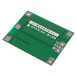 2Pack Enhanced 4S 40A 16.8V Li-ion Lithium Battery Protection Board PCB BMS Charger Protection Circuit Balance Charging Module for Drill Motor Motorcycle Battery (4S 40A)