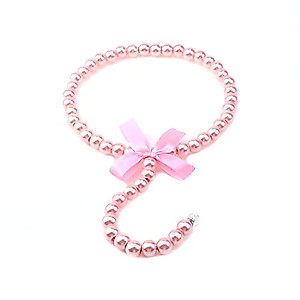 LC LICTOP Pink Peal Beads Scarf Organizer for Neckties, Shawls Scarves, Veils