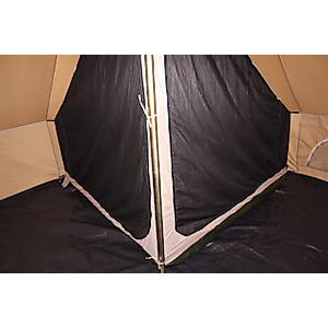 WHITEDUCK Inner Tents for Canvas Bell Tent, Half 1/2 & Quarter ¼ Inner Tents, Tent Accessories, Inner Rooms, Separate Compartment (3M, 4M, 5M, 6M) (Quarter Inner 4M, Avalon Tent)