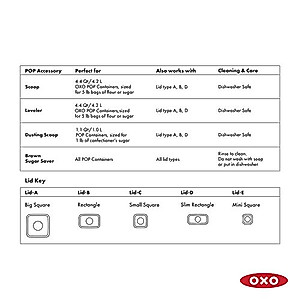 OXO Good Grips POP Container Accessories 4-Piece Baking Set