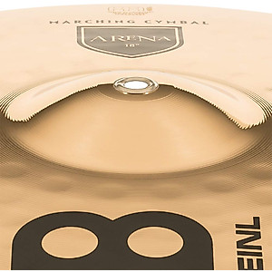 Meinl 18” Arena Marching Cymbal Pair with Straps - Professional Bronze Alloy Brilliant Finish - Made In Germany, 2-YEAR WARRANTY (MA-AR-18)