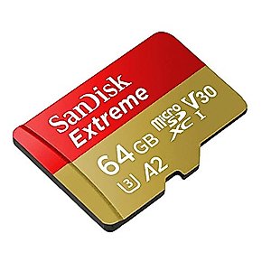 SanDisk 64GB Micro SDXC Extreme Memory Card (2 Pack) Works with GoPro Hero 8 Black, GoPro Max 360 Action Cam U3 V30 4K Class 10 (SDSQXA2-064G-GN6MN) Bundle with 1 Everything But Stromboli Card Reader
