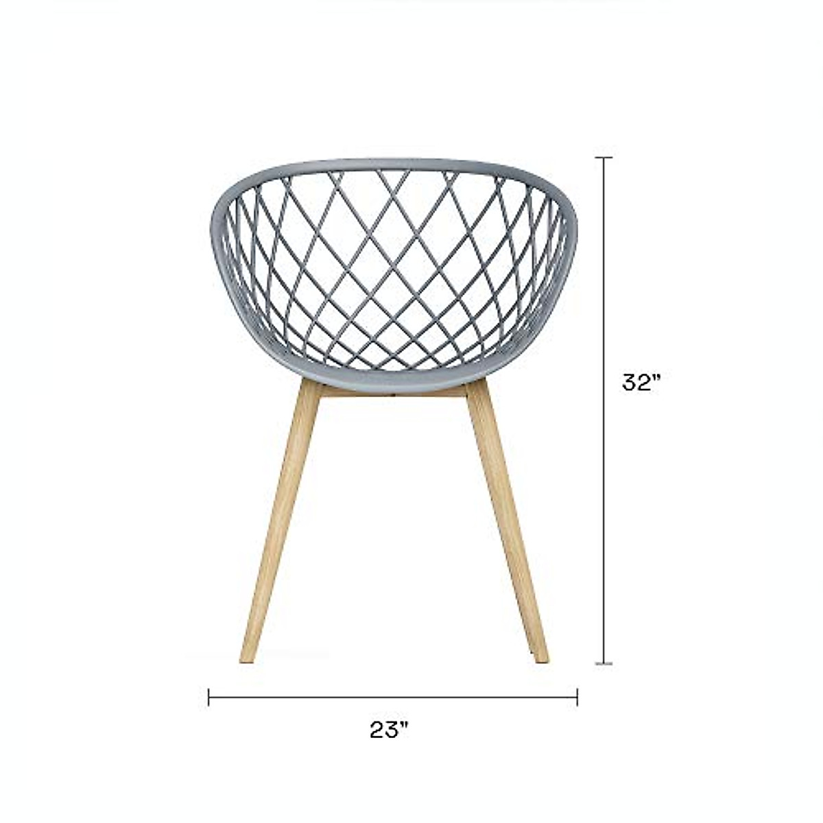 Jamesdar Kurv Set of 2 Chairs, Fashion Gray