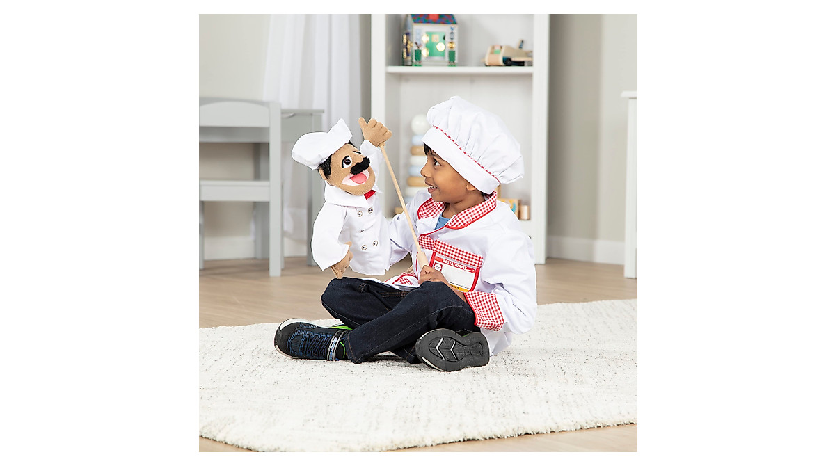 Melissa & Doug Chef Puppet Al Dente for Creative Play | Ages 3-10