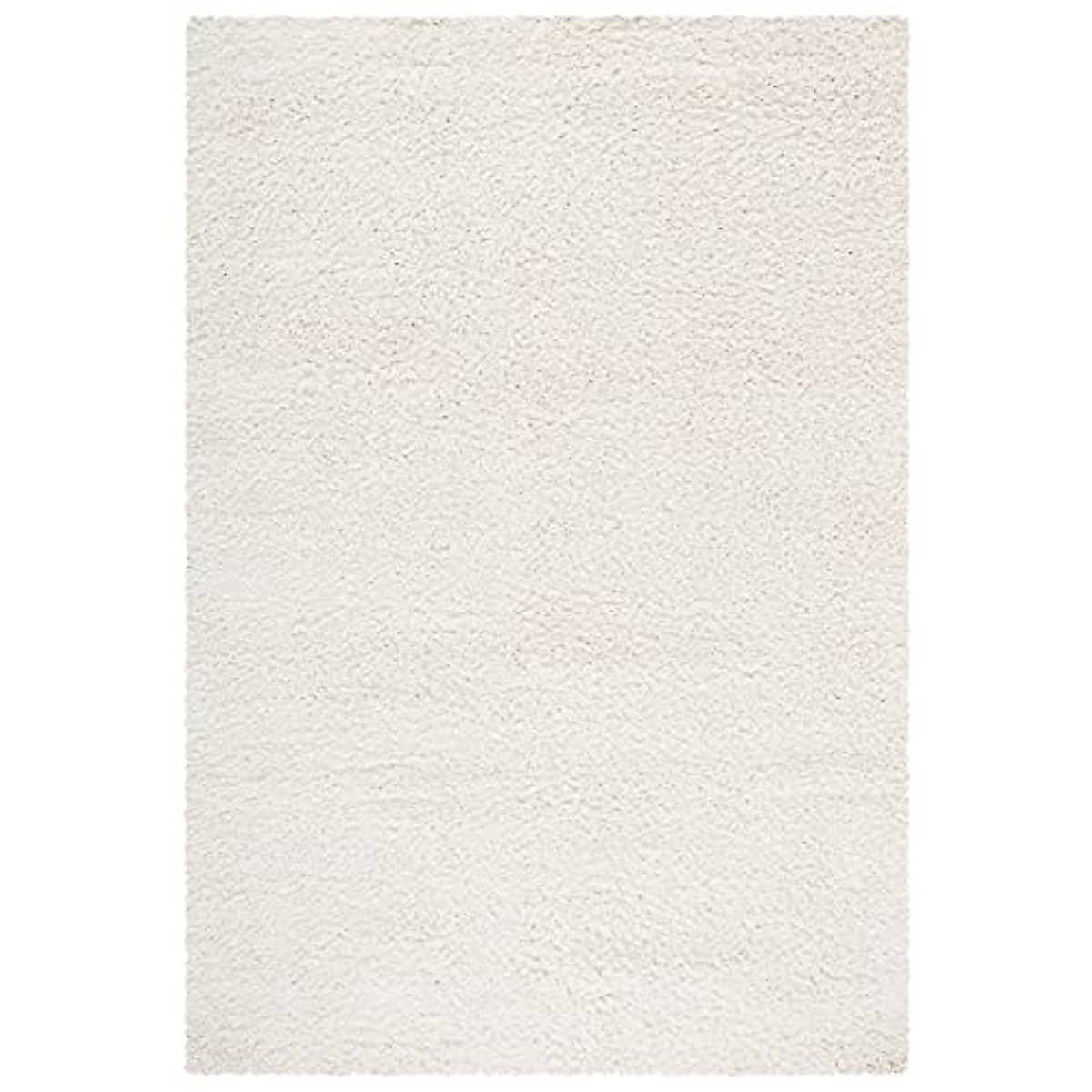 SAFAVIEH California Shag Collection Area Rug - 8' x 10', Ivory, Non-Shedding & Easy Care, 2-inch Thick Ideal for High Traffic Areas in Living Room, Bedroom (SG151-1212)