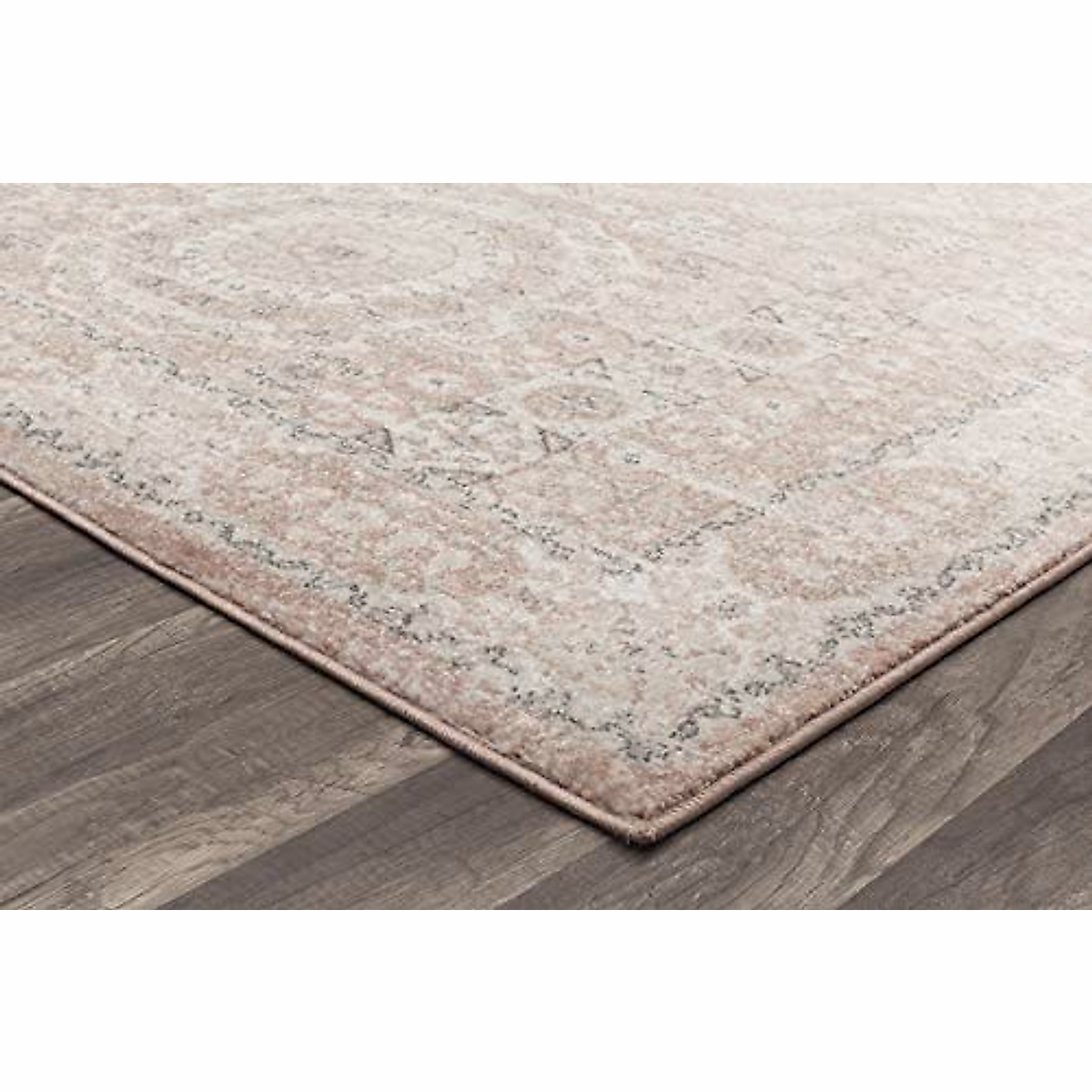 Rugs America Harper HY60A Pink Lemonade Transitional Vintage Area Rug, 5'x7'