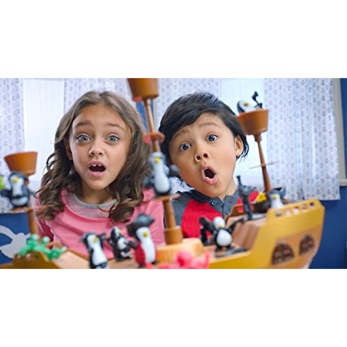 PlayMonster Don't Rock The Boat -- Children's Game -- Balance Yer Mateys or Overboard Ye Go! -- For ages 5+ -- 2-4 Players