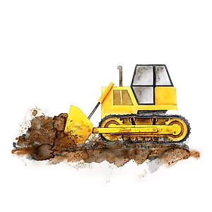 Construction Nursery Set of 6 Prints, Boy Room Decor: Crane, Cement Mixer, Bulldozer, Backhoe, Excavator, Dump Truck - Selection of Alternate Vehicles and Sizes available