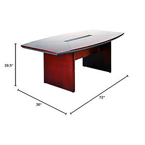Mayline Corsica Conference Table, 6', Sierra Cherry Veneer