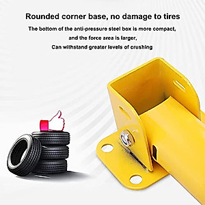 SEFAX Parking Space Lock Folding Parking Barrier, Manual Parking Space Lock & Manual Parking Blocker & Car Parking Gadgets