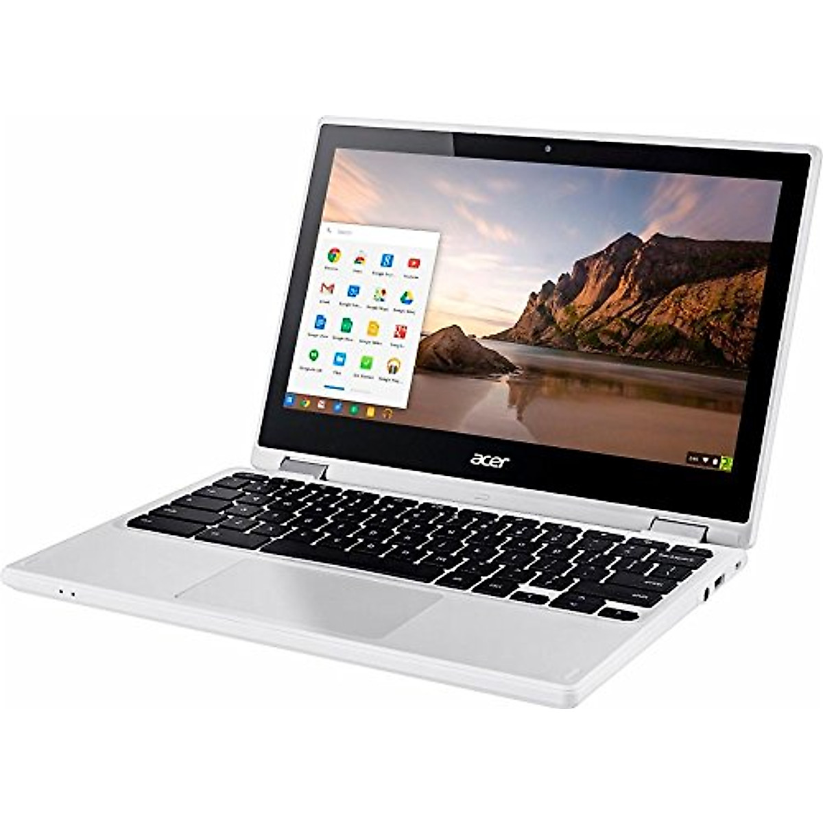2017 Newest Acer Premium R11 11.6" Convertible 2-in-1 HD IPS Touchscreen Chromebook - Intel Quad-Core Celeron N3160 1.6GHz, 4GB RAM, 32GB eMMC, Bluetooth, HD Webcam, HDMI, USB 3.0, Chrome OS - White