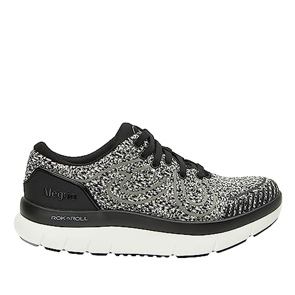 Alegria Rok n Roll Roll On 2 - Energizing Suppot for Effortless Movement – Slip-Resistant with Arch Support - Athletic Sneaker – Walking Shoes Ink 9.5-10 Wide Width US