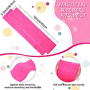 SATINIOR Women Knit Leg Warmers 80s Ribbed Leg Warmers Eighty's Neon Leg Warmers Costume Hot Tall Leg Warmers for Sports(Mixed Color, 18 Pairs)