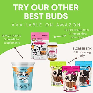 Bark Bistro Company Relaxed Rover Buddy BUDDER (Stress + Anxiety), 100% Natural Dog Peanut Butter, Healthy Peanut Butter, Peanut Butter Dog Treats, Dog Supplement, Made in USA (17oz Jar)
