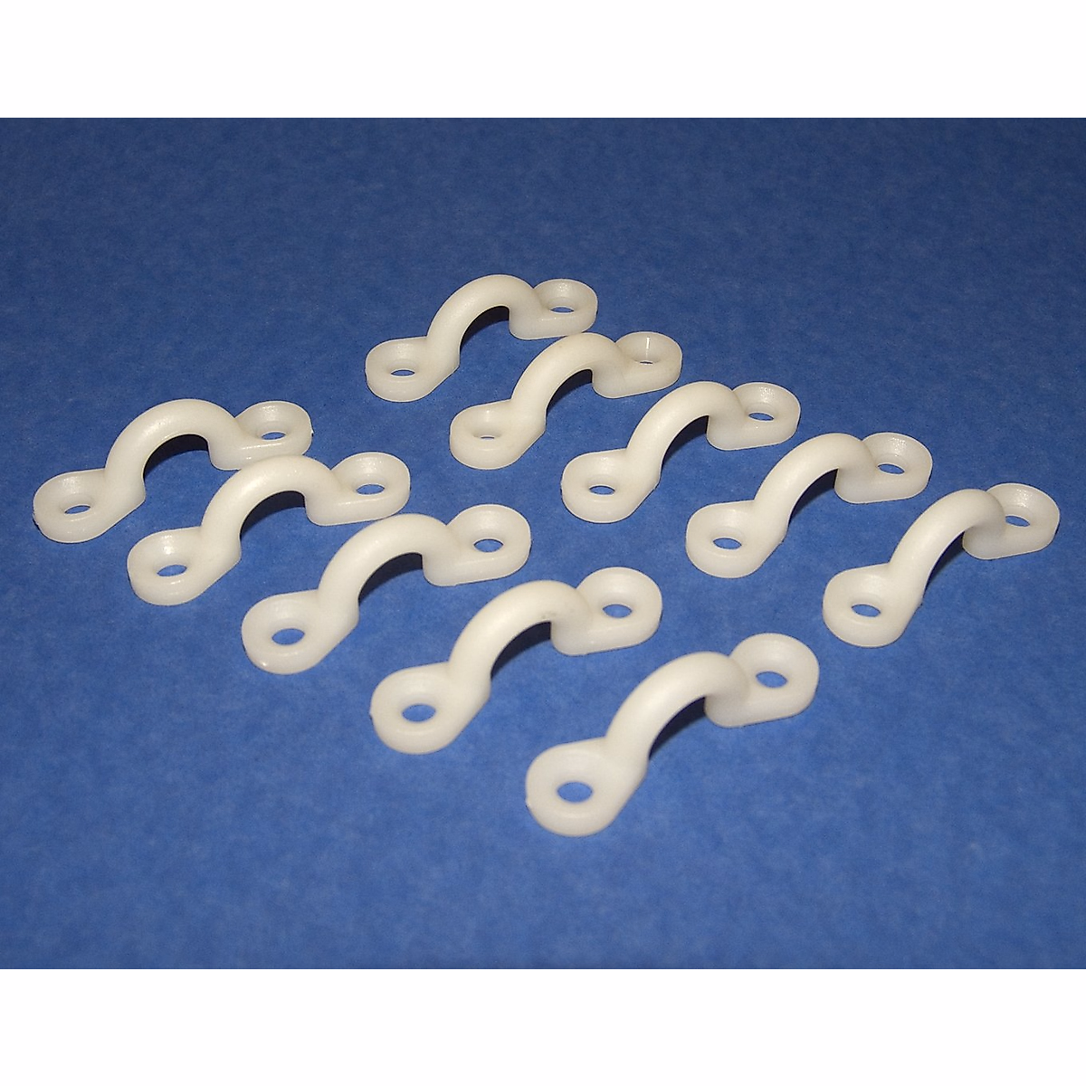 Nylon Deck Loop, Pad Eye, Tie Down, Kayak Deck Loops, White, 10 Pieces