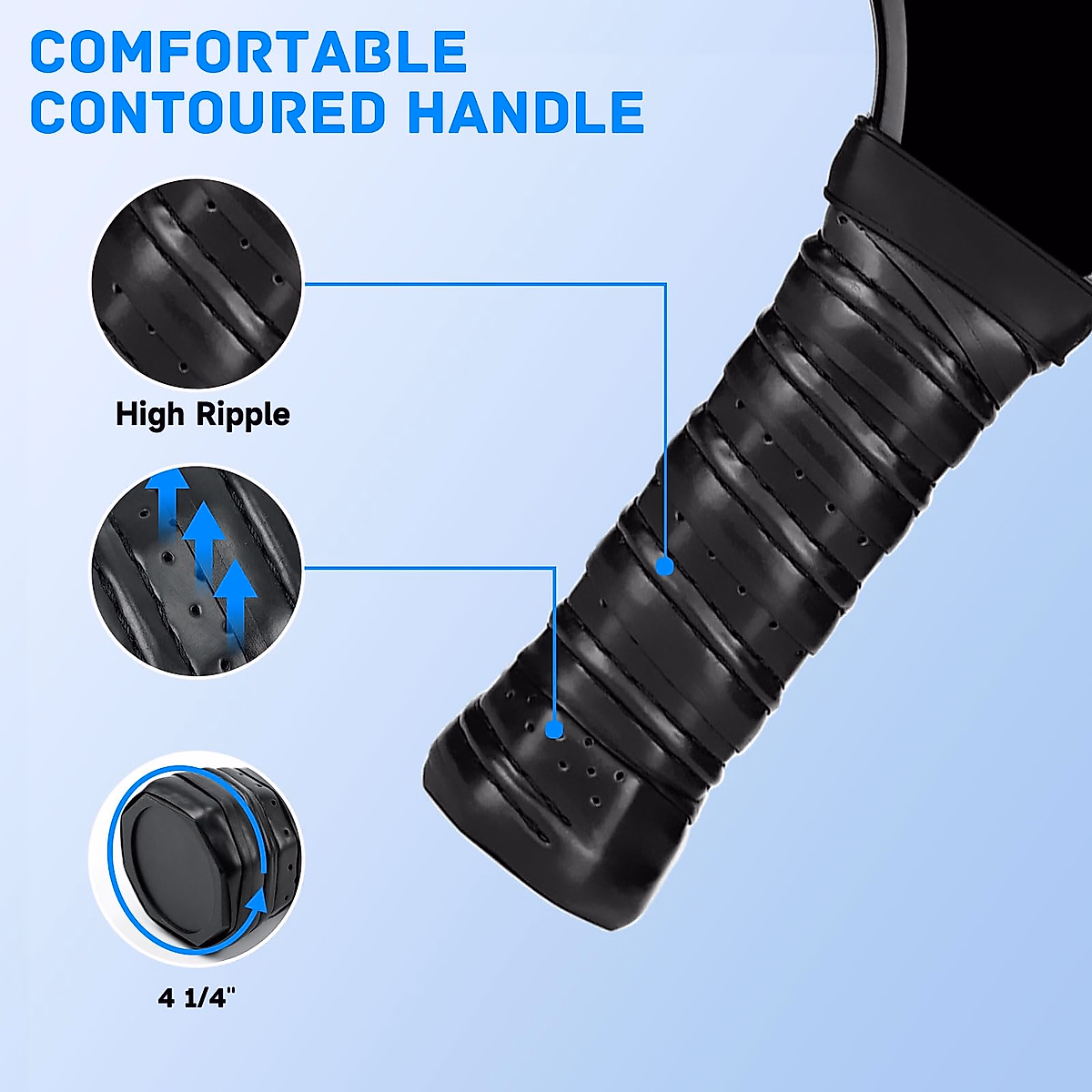 USAPA Approved Pickleball Paddles Set of 2, Cute Design Fiberglass Surface Pickleball Paddles Set, 4 Pickleball Balls, & Carry Bag, Pickle Ball Paddle Gifts for Beginners & Pros