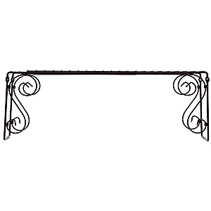 Expandable Scroll Metal 1 shelve,Over The Sink Shelf - Black