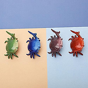 Glasses Frames Penholder Japanese Creative Pen Holder Cute Crab Weightlifting Crabs Penholder Bracket Storage Rack Gift Stationery (Orange)