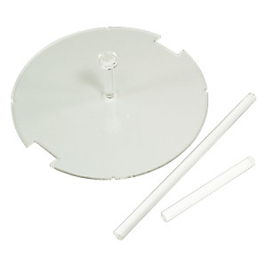 LITKO Notched Circular Tank Flight Stand Kit| Compatible with Star Wars: Legion | 100mm (1.5mm Clear Acrylic)