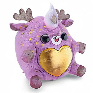 Rainbocorns Epic Golden Egg by ZURU (Reindeer), Girls Toy Includes Stuffed Animal with 25+ Golden Surprises, with Rings, Stickers, Bows, and More - Girls Gift Idea