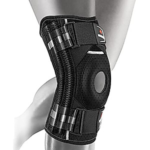 NEENCA Professional Knee Brace for Knee Pain, Medical Knee Support with Patented X-Strap Fixing System. Best for Arthritis, Meniscus Tear, Injury Recovery, Knee Pain Relief, ACL, Sports. ACE-044-XL