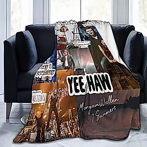 Super Soft Flannel Throw Blanket Cozy Comfy Blanket Microfiber Printed Blanket for Sofa Bed Office Travel 50"X40"-1